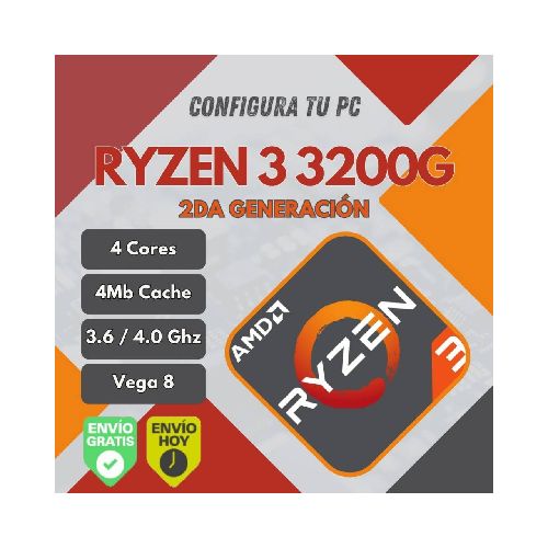 Sampler | AMD Ryzen 3 3200G Vega 8 + Mother B450M (Configura Tu PC) AR ...